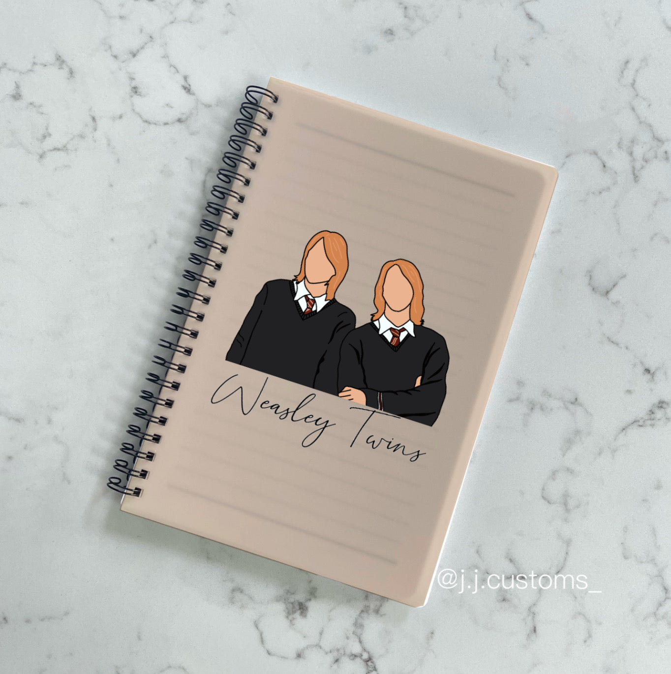 Weasley Twins long hair Notebook – JJ Customs