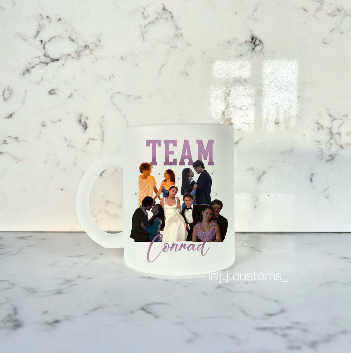 Team Conrad Homage Glass Mug – JJ Customs