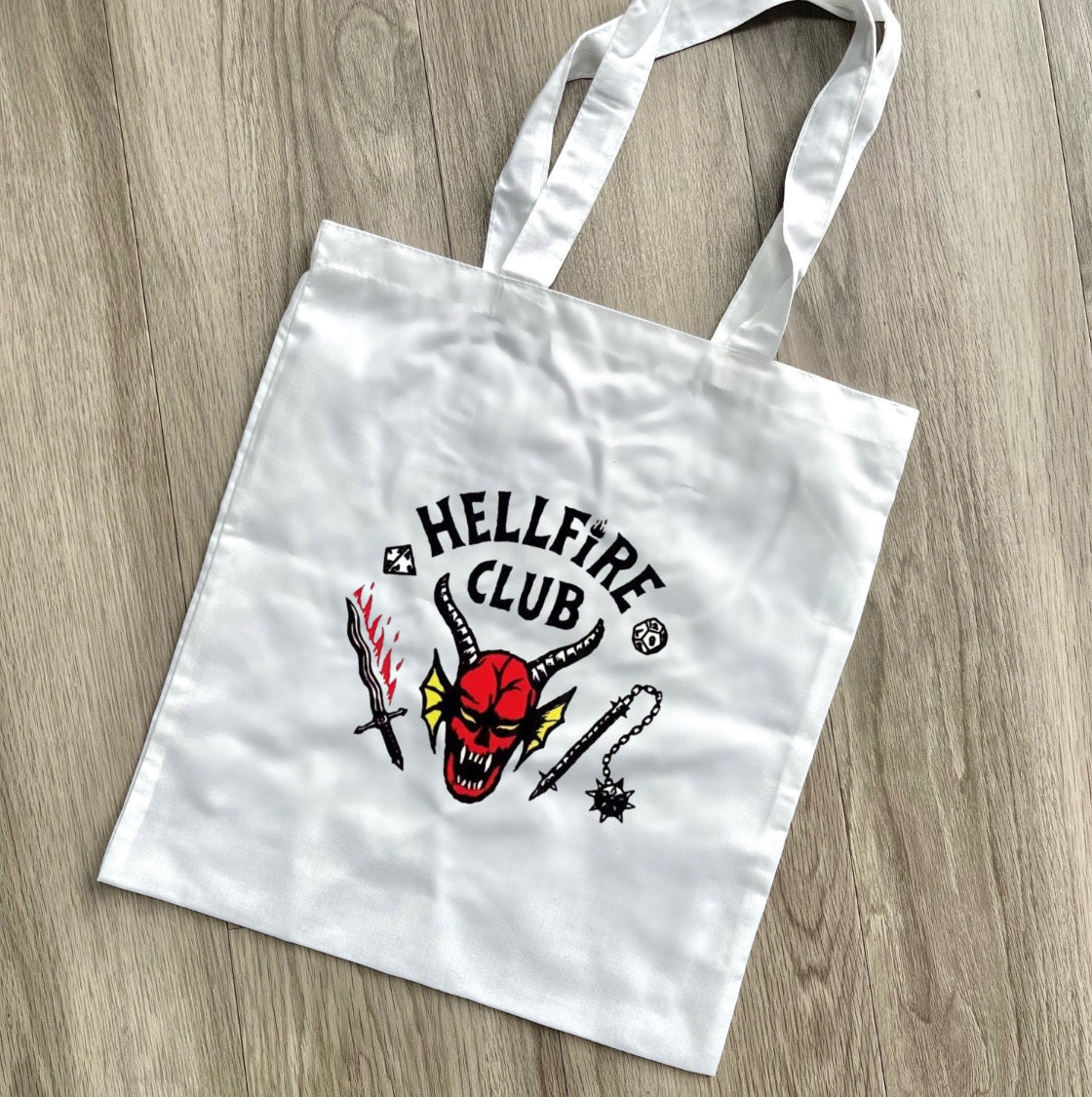 Hellfire tote bag – JJ Customs