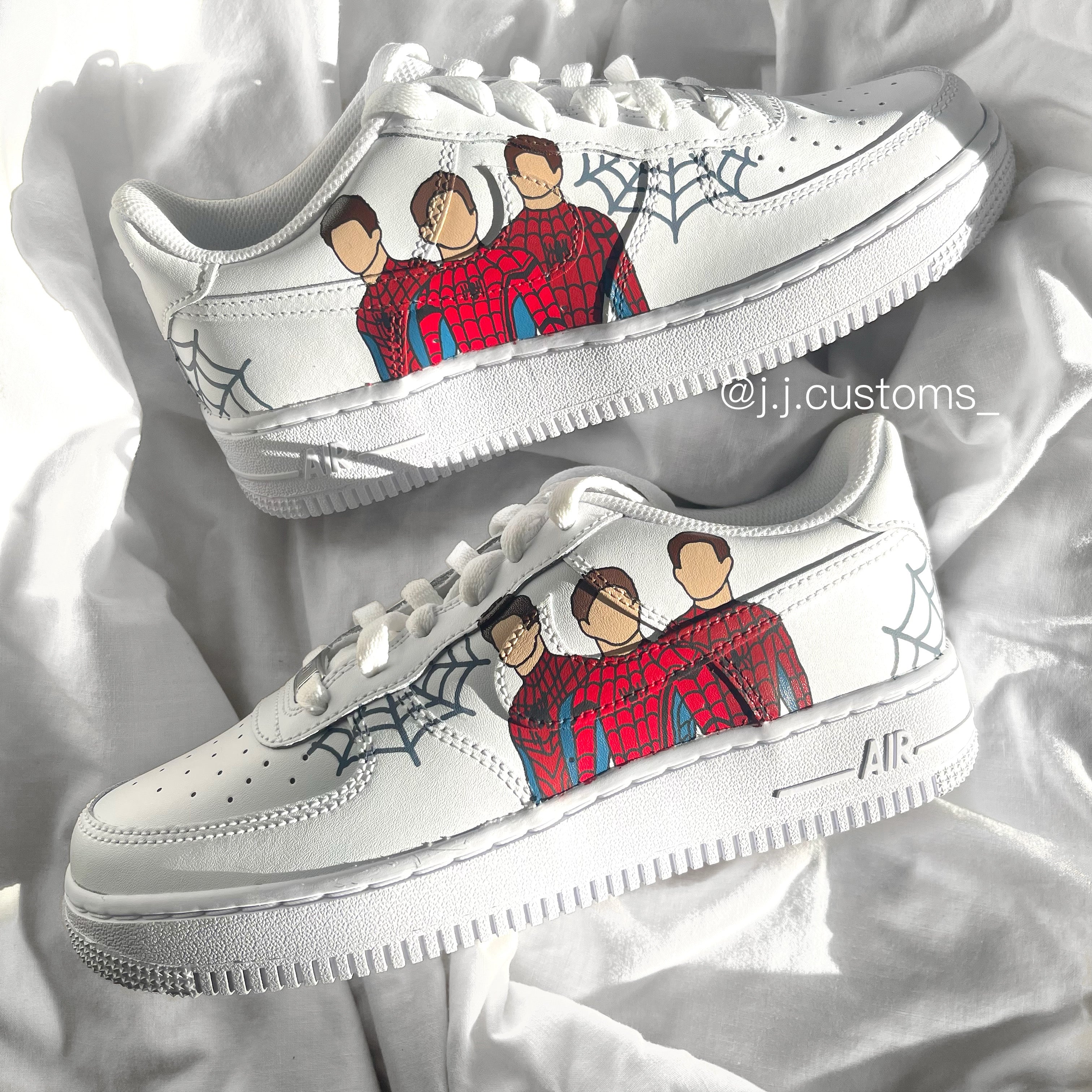 3 Spidey Brothers AF1 – JJ Customs